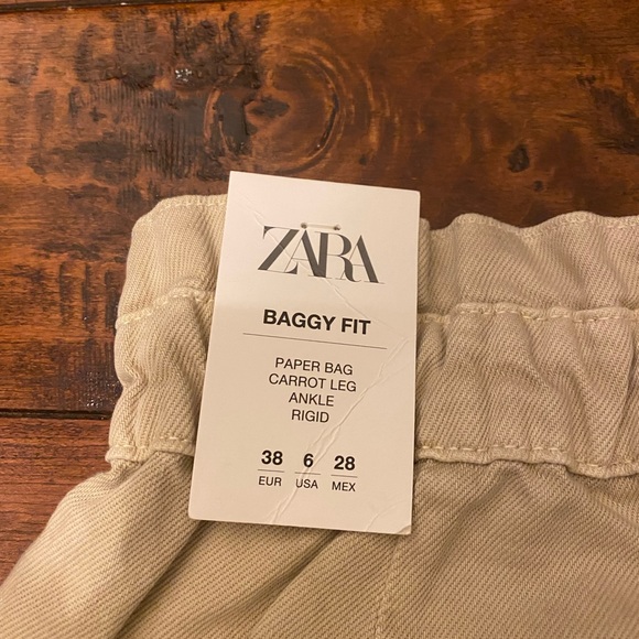 Zara | Pants & Jumpsuits | Zara Paper Bag Ankle Pants | Poshmark
